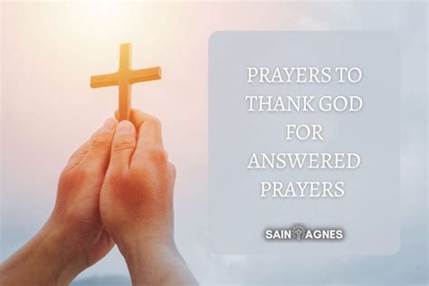 7 Prayers To Thank God For Answered Prayers With Images