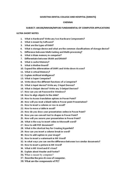 question bank pdf pdf operating system microsoft excel