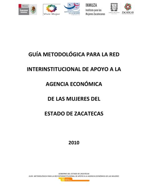 GUÍA METODOLÓGICA PARA LA RED INTERINSTITUCIONAL DE