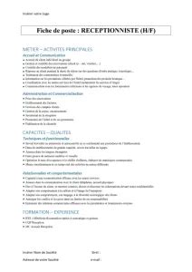 Modeles des fiches des postes pour l hôtellerie et la restauration