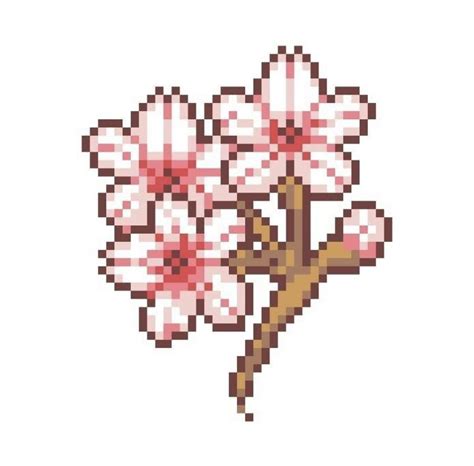 Pixel Png Flowers Pixel Png Pix Art Pixel Art Landscape Pixel Art