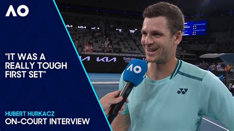 Hubert Hurkacz On Court Interview Australian Open 2024 First Round