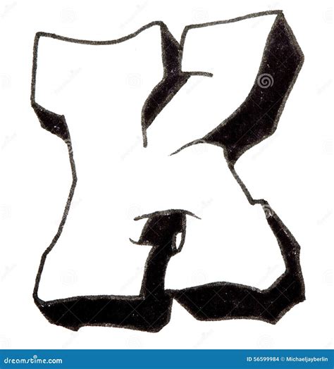 Letter K Graffiti