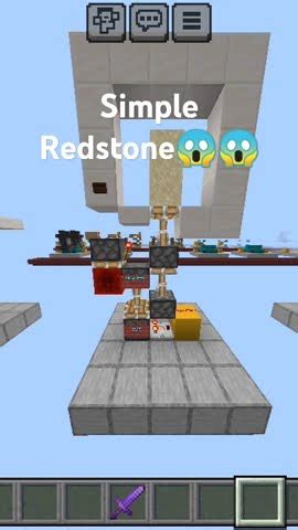Simple Redstone Door Mcpe Minecraftpe Redstone YouTube