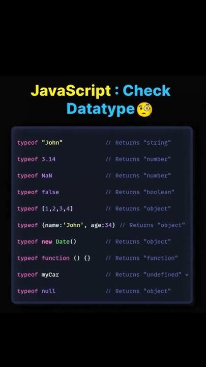 javascript check data types youtube
