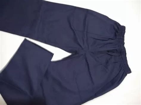 Cal A Em Brim Pesado Para Uniforme Profissional Azul Marinho