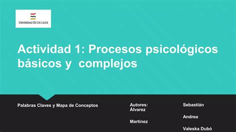 Actividad 1 procesos psicológicos básicos PPT