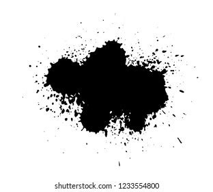 Abstract Splatter Black Color Background Paint Stock Vector Royalty