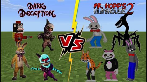 Dark Deception Chapter 4 VS Mr Hopp S Playhouse 2 Horror MOD BATTLE