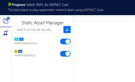 présentation de progress telerik repl pour asp core