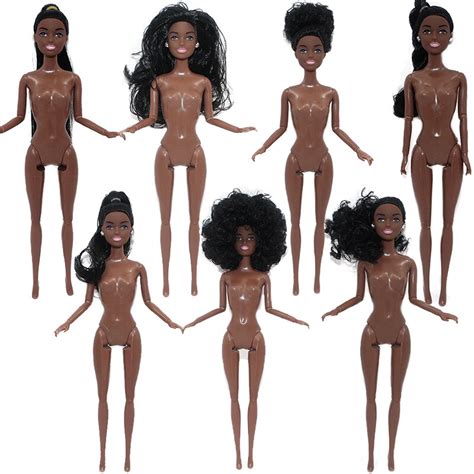1 6 African Naked Doll 11 Joint Mobility Body 30cm Bjd Curly Straight