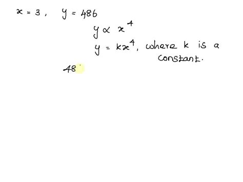 solved write an equation describing the relationship of given variables y varies directly as