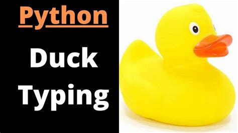 duck typing in python youtube