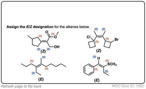 E And Z Notation For Alkenes Cis Trans Master Organic Chemistry