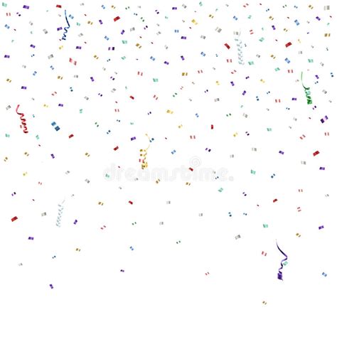 Celebration Background Template With Konfetti Stock Vector