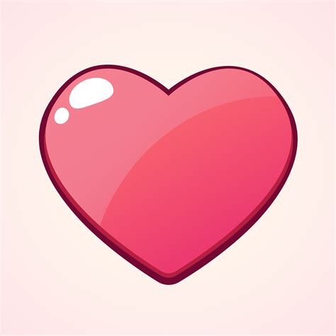 Dibujos animados de corazón de San Valentín ilustración vectorial