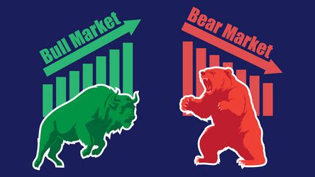 Bullish Vs Bearish Trend Stock Market Concept Vector Image