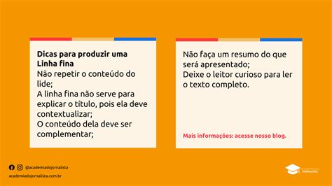 O Que Linha Fina De Um Texto Jornal Stico Academia Do Jornalista