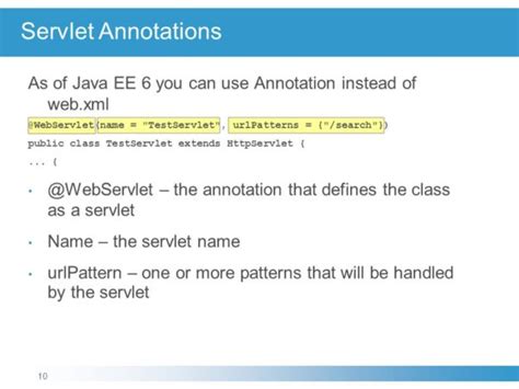 Servlet With Annotation Codebrideplus