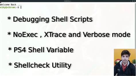 basic methods to debug a shell script using shellcheck for syntax errors ps4 shell variable