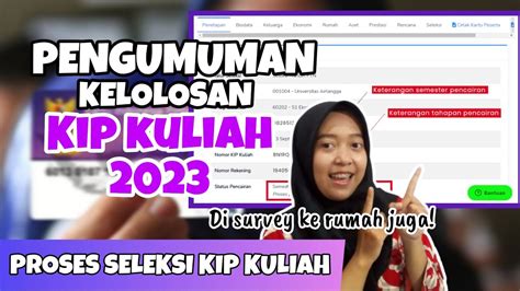 PENGUMUMAN KIP KULIAH 2023 BEGINI PROSES SELEKSI KIP KULIAH DAN WAKTU