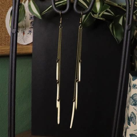 Porcupine Quill Earrings Beth Dutton Quill Earrings Beth Etsy