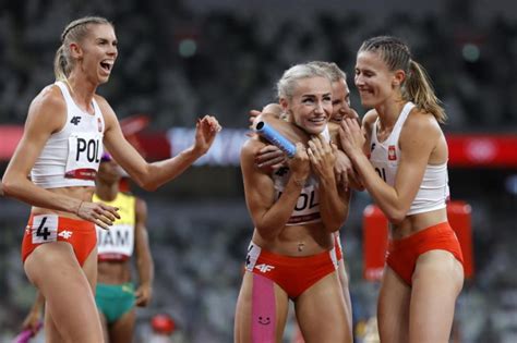 Polska sztafeta kobiet 4x400 m zdobyła srebrny medal