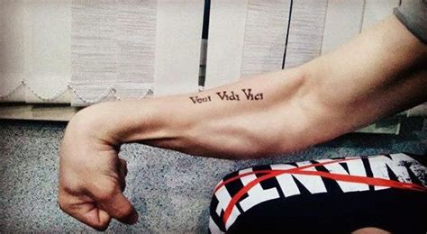 Unique Veni Vidi Vici Tattoo Designs For Men Guide Tattoo