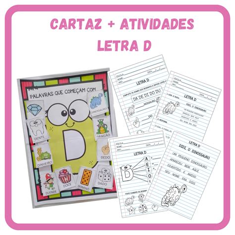 Cartaz Atividades Letra D Prof Amanda Ramalho