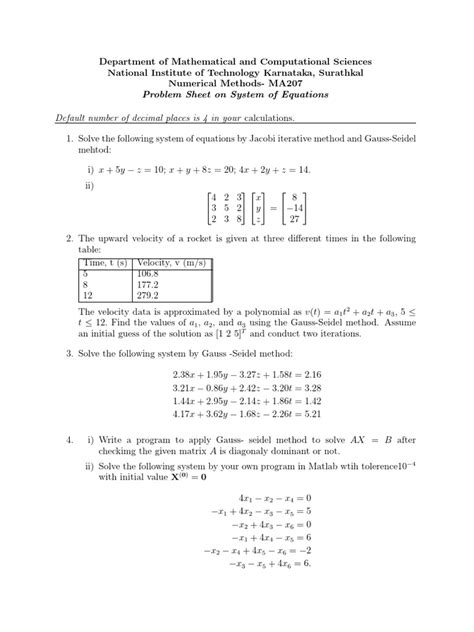 problems on numerical methods pdf numerical analysis theoretical computer science