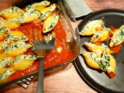 Conchiglionis farcis à la ricotta et aux épinards recette