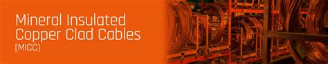 Mineral Insulated Copper Clad Cables Micc Pyro Mi