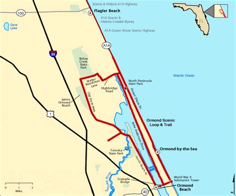 Map Of Ormond Beach Area