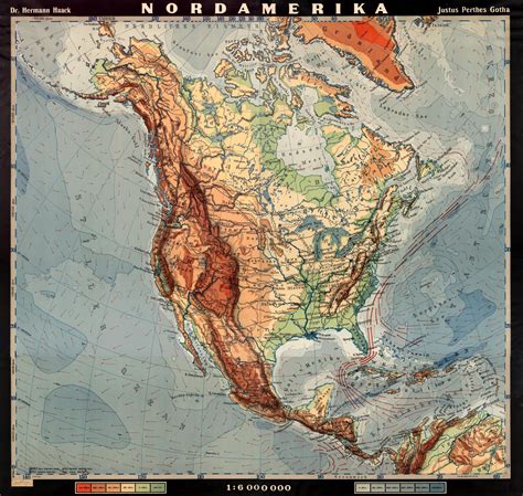 Mapa F Sico De Norteam Rica Y Centroam Rica Mapas Milhaud