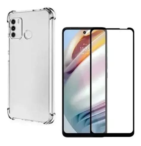 Capa Capinha Pelicula 3d Vidro Para Moto G60 Xt2135 1 Parcelamento