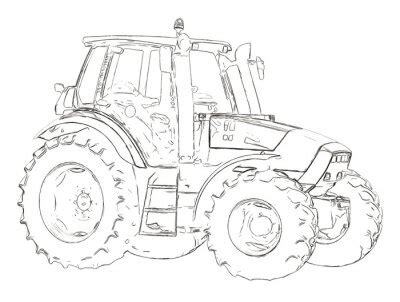 Traktor Z P Ugiem Kolorowanka Do Wydruku Traktor Kolorowanka Darmowe