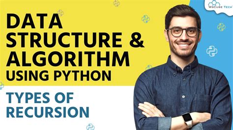 types of recursion data structure and algorithm using python in hindi youtube