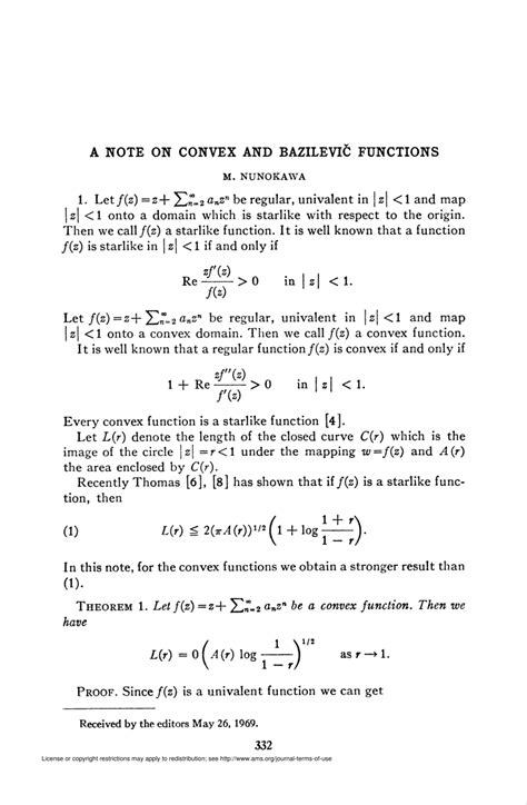 pdf a note on convex and bazilevič functions