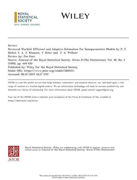 pdf efficient and adaptive estimation for semi parametric models