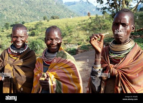 Three Ugandan Women In Uganda Africa Stock Photo Alamy