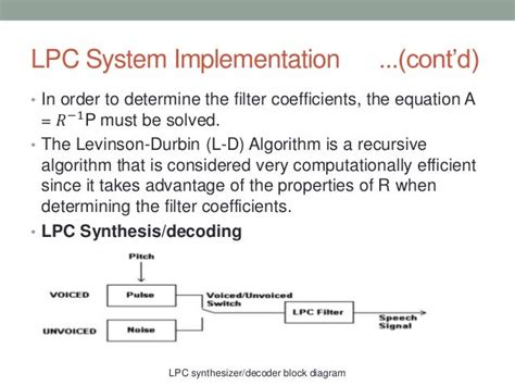 speech compression using lpc