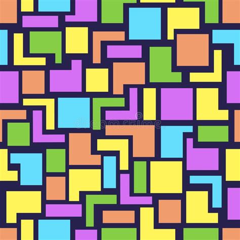 Vector Modern Seamless Geometry Pattern Squares Grey Abstract