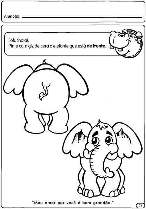 JORNAL PONTO Atividades Conceitos Perto E Longe De Frente E