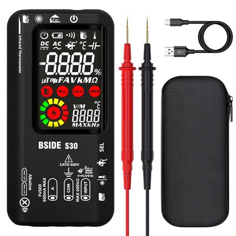 Multimetr cyfrowy miernik prądu napięcia elektryczny z LCD Bside S30
