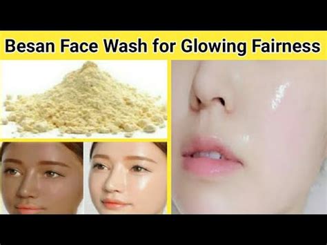 Besan Face Wash For Skin Whitening And Glowing Skin Besan Se Rang