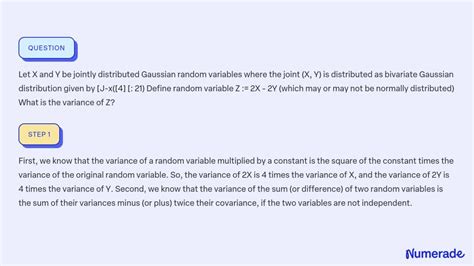 solved let x and y be jointly distributed gaussian random variables where the joint x y is