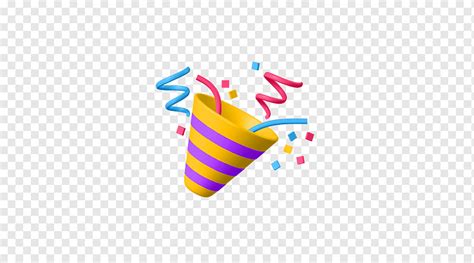 Party Celebration Confetti Emoticon Emoji 3d Icon Png PNGWing