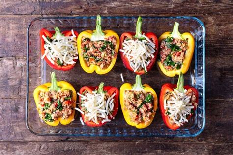 Italian Stuffed Peppers The Mediterranean Dish