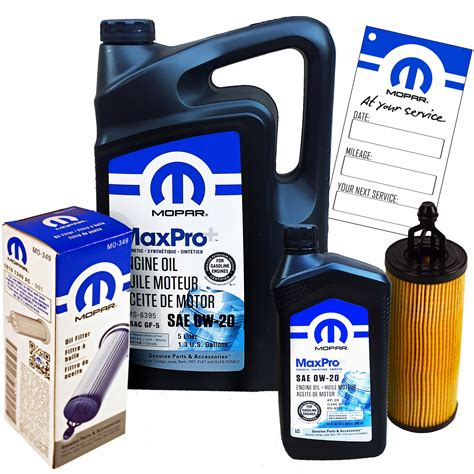 Olej i filtr MOPAR 0W20 6L GRAND CHEROKEE 3 6 16 68218950CA za 370 zł