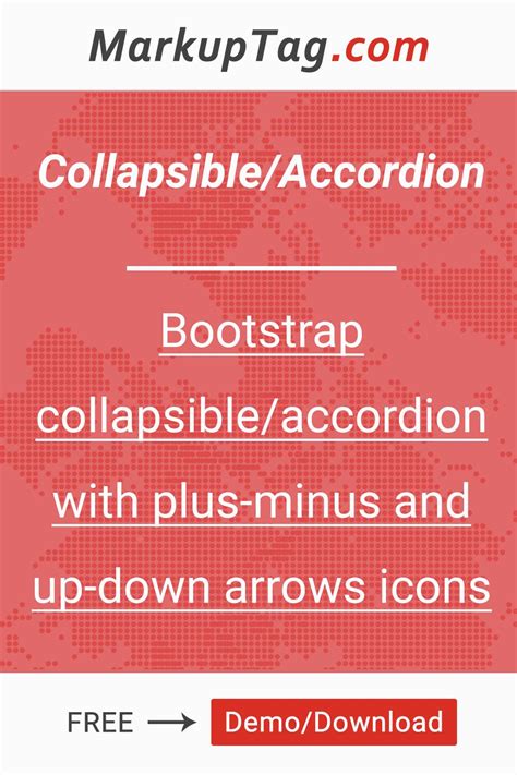 Bootstrap Collapsible Accordion With Plus Minus And Up Down Arrows